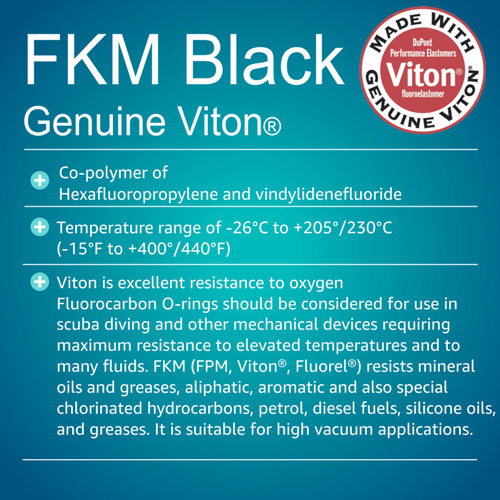 FKM Fluorocarbon Genuine Viton Scuba Diving O-Rings