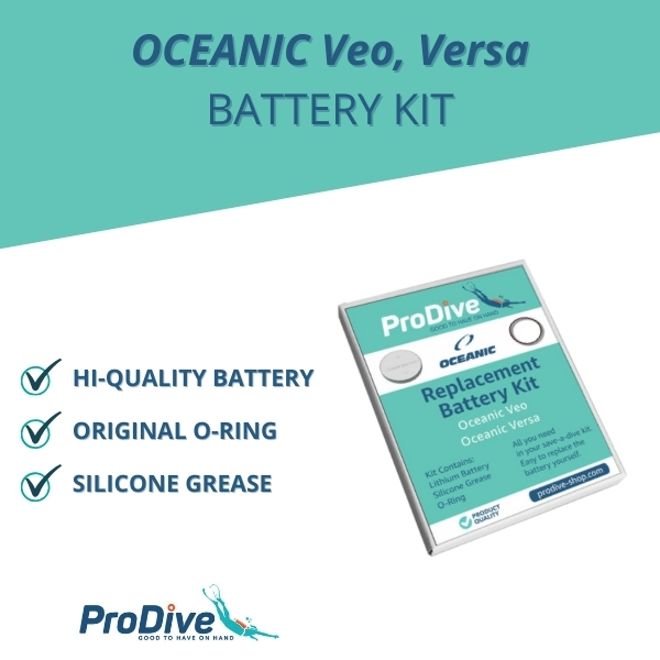 Oceanic Veo Versa, Versa Pro, VT3, VT4, VT Pro battery kit