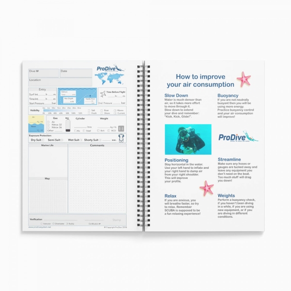 Personalized Diving Log Book Custom Made Logbook Divers Gift