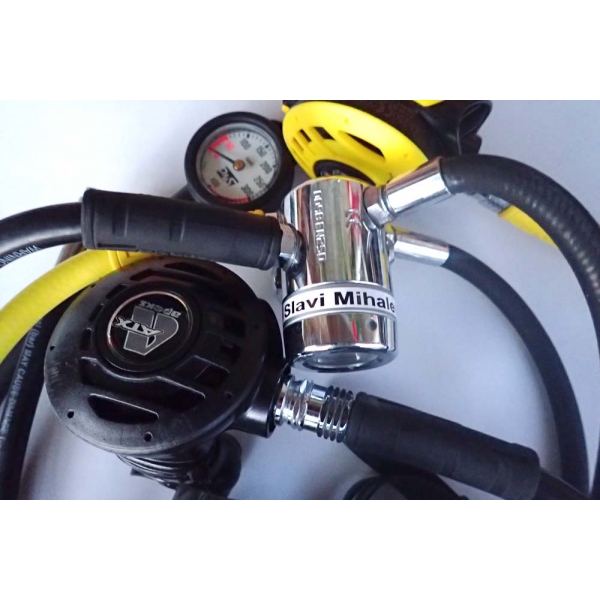 Personalized sticker for scuba diving gear black. Great Gift Idea for ...