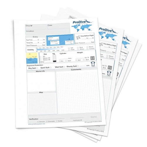 Dive Log Books for Scuba Diving – High Quality Dive Logs & Refill Pages