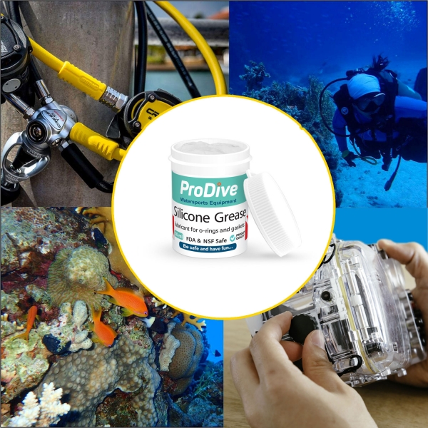 To Lubricate Scuba O-Rings Silicone Grease Lubricant 2 oz.