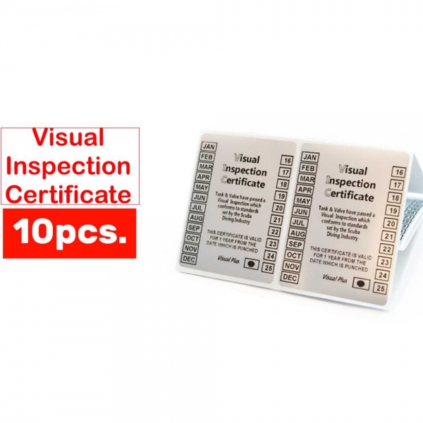 Visual Inspection Sticker Certificate for Scuba Dive Air Tank